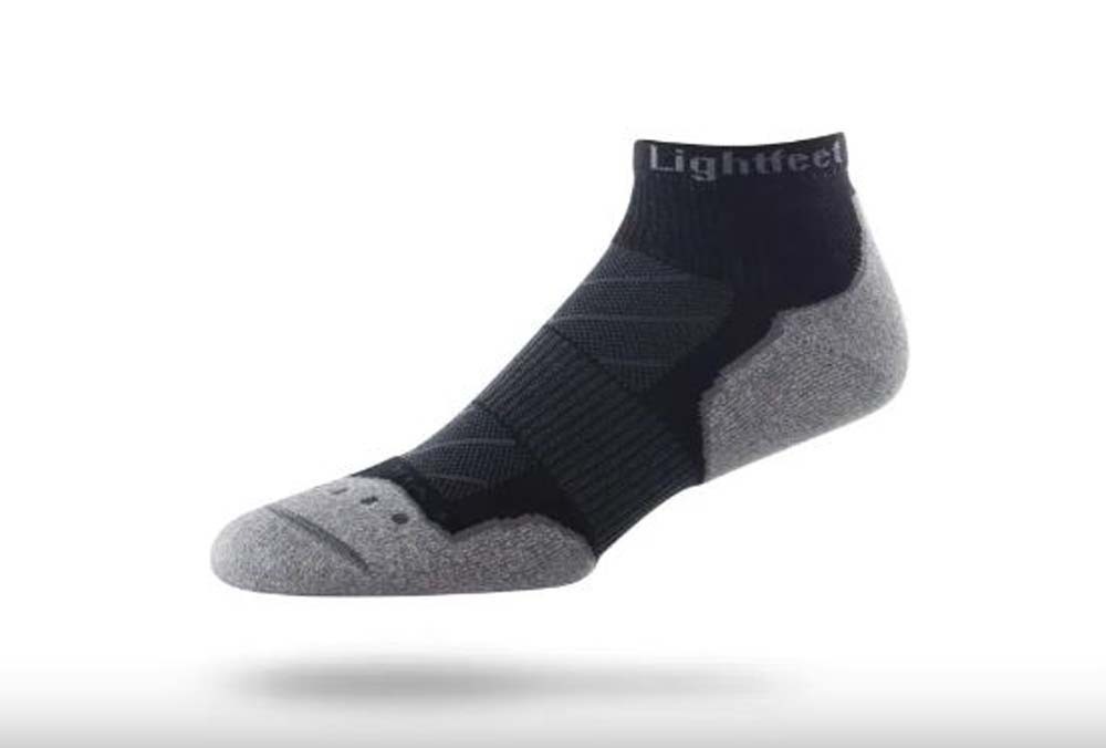 Lightfeet Evolution Mini Crew Unisex Running Socks - Aqua - M