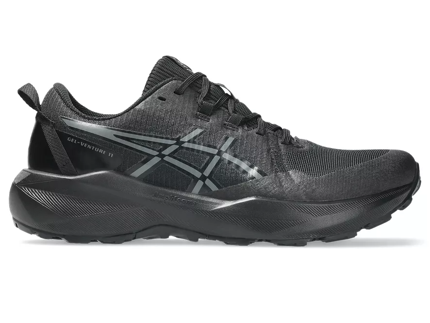 Asics Gel Venture 11 Mens Wide Trail Running Shoes - Black/Carrier Grey