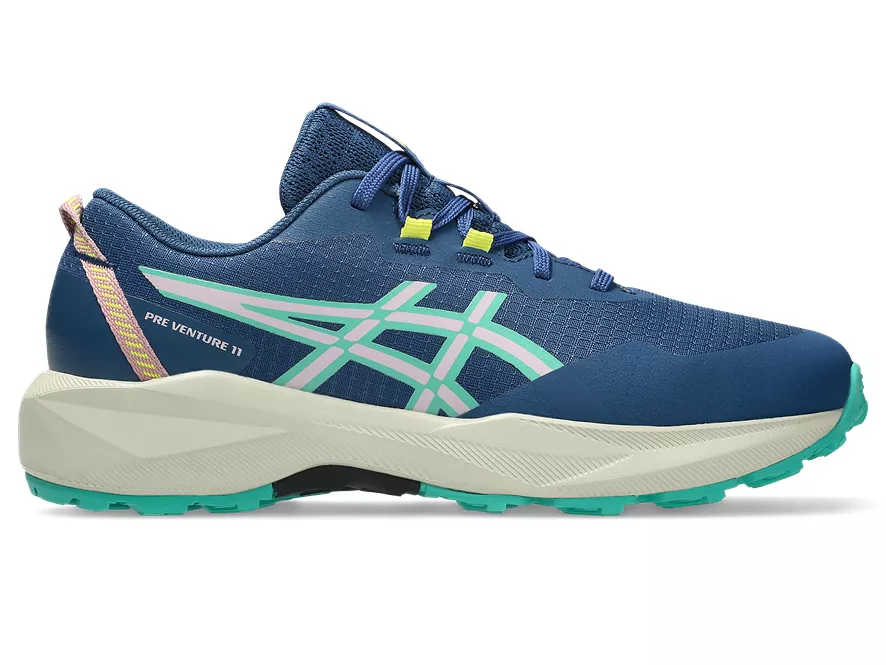 Asics Pre Venture 11 GS Kids Trail Running Shoes - Twilight Blue/Aurora ...