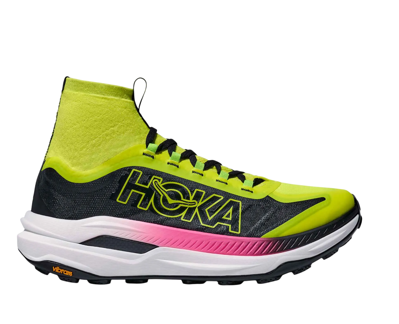 Hoka Tecton X 3 Mens Trail Running Shoes - Neon Hoka Citrus/Black - US10
