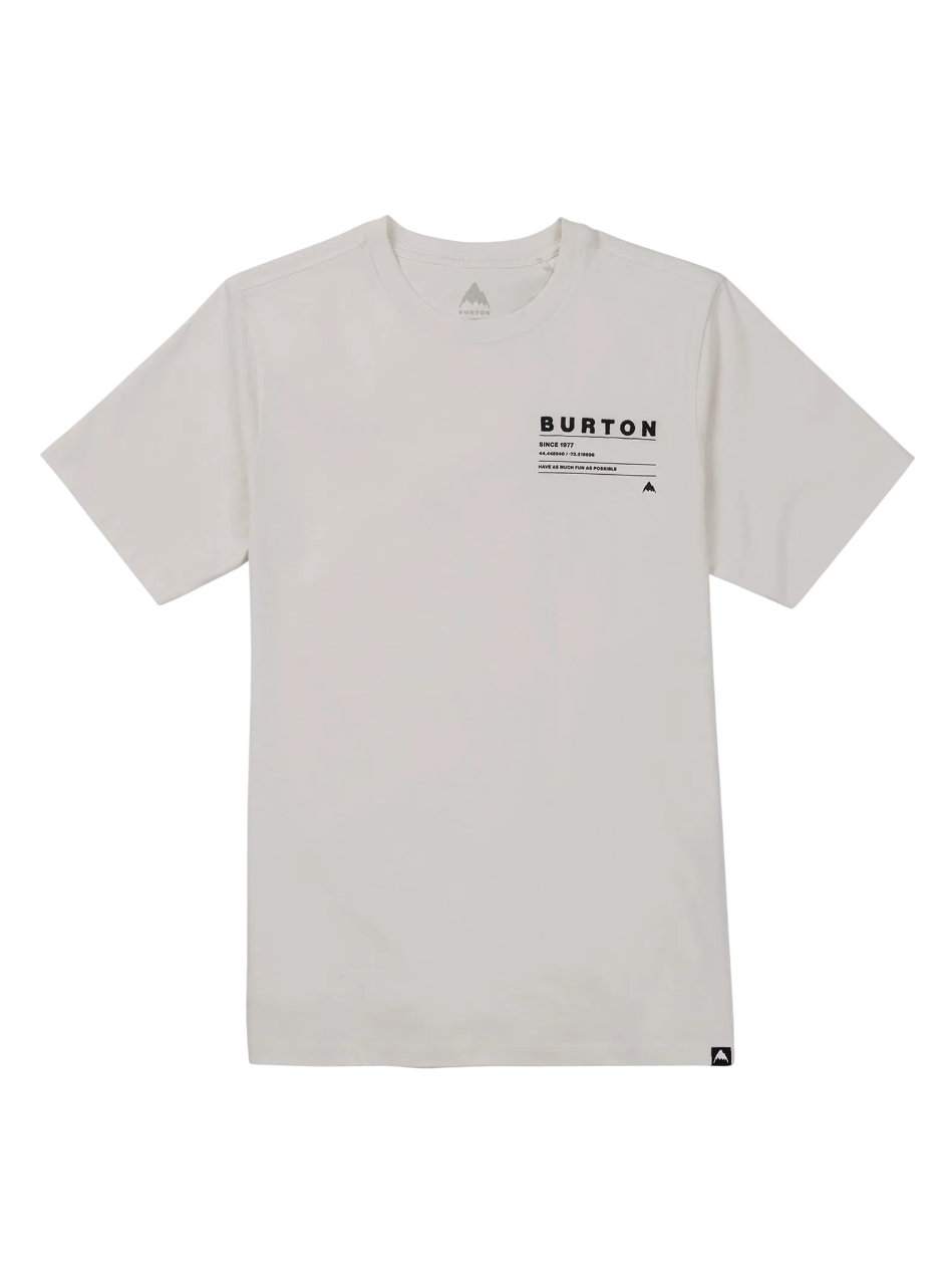 Burton Moretown Unisex Short Sleeve T-Shirt - Stout White - L
