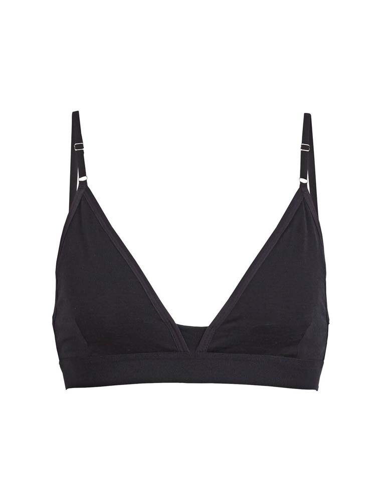 Icebreaker Siren Womens Merino Bra - Black - XS