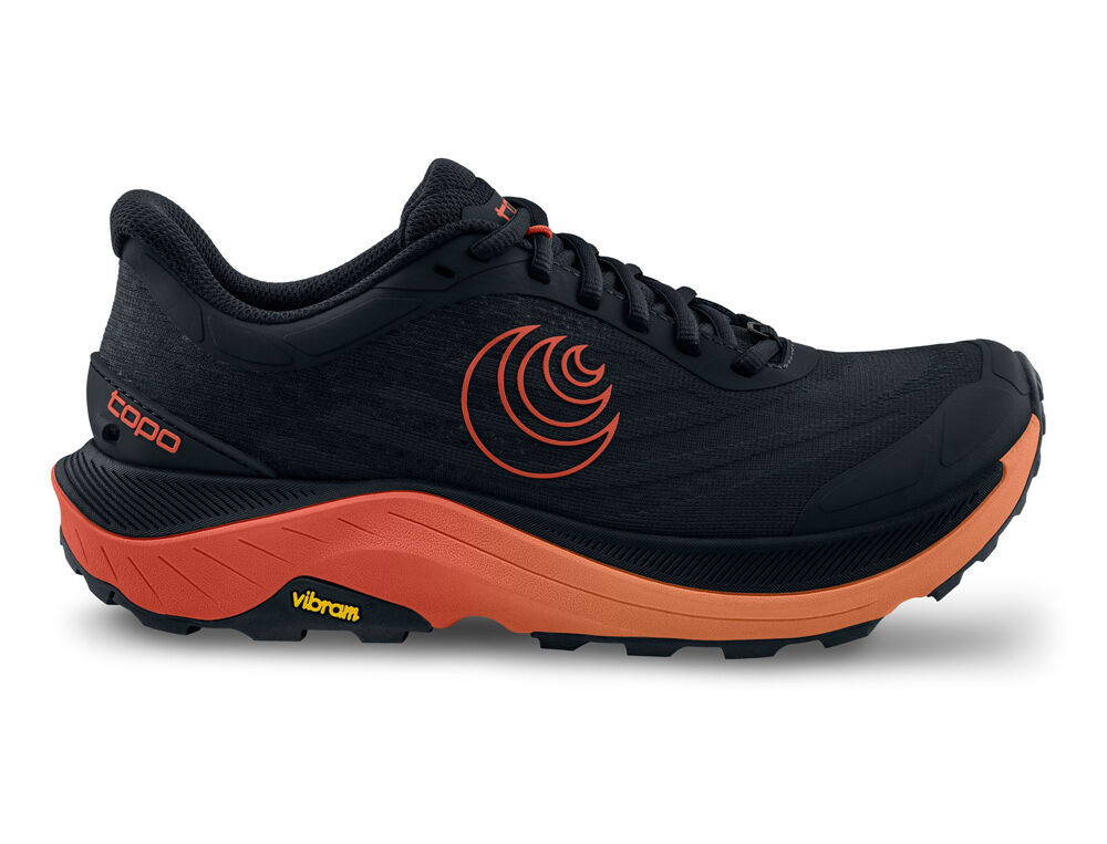 Topo Ultraventure 4 Mens Wide Trail Running Shoes - Black/Red - Topo ...