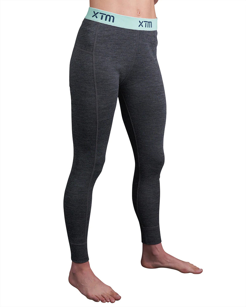 XTM Merino Wool Womens Thermal Pants - Mid Grey Marle - 12 - XTM ...