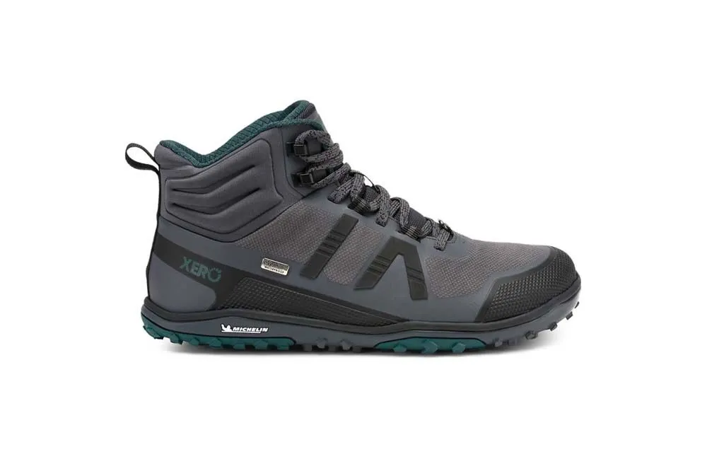 XERO Scrambler Mid II Womens Waterproof Hiking Boots - Asphalt/Sea Moss ...